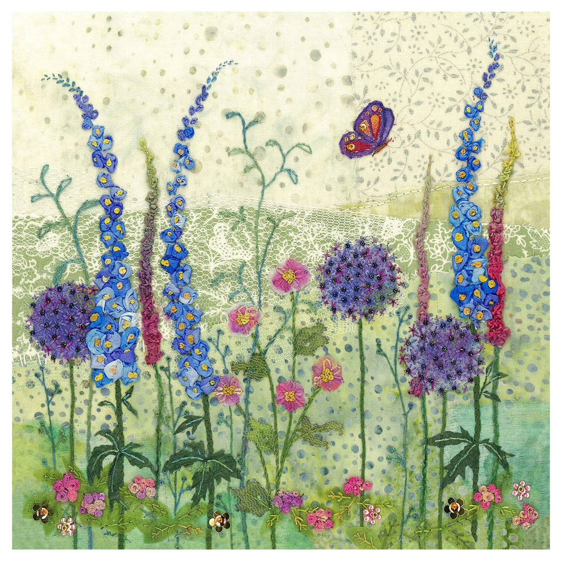 Cottage Garden Fabric Panel – Beaks and Bobbins